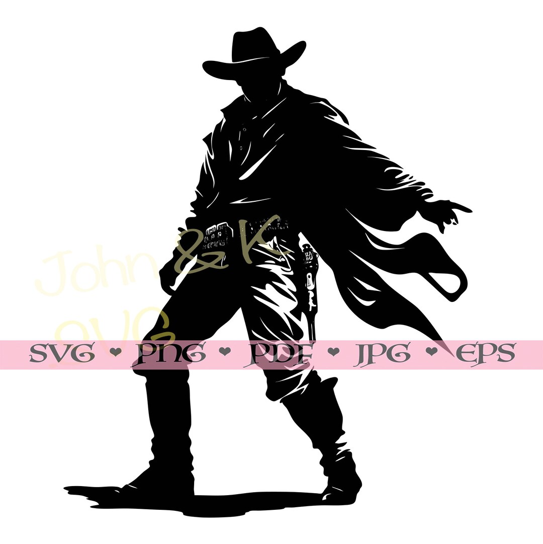 Cowboy Svg, Cowboy Cape Svg, Cowboy Cutfile, Cowboy Clipart Cricut ...
