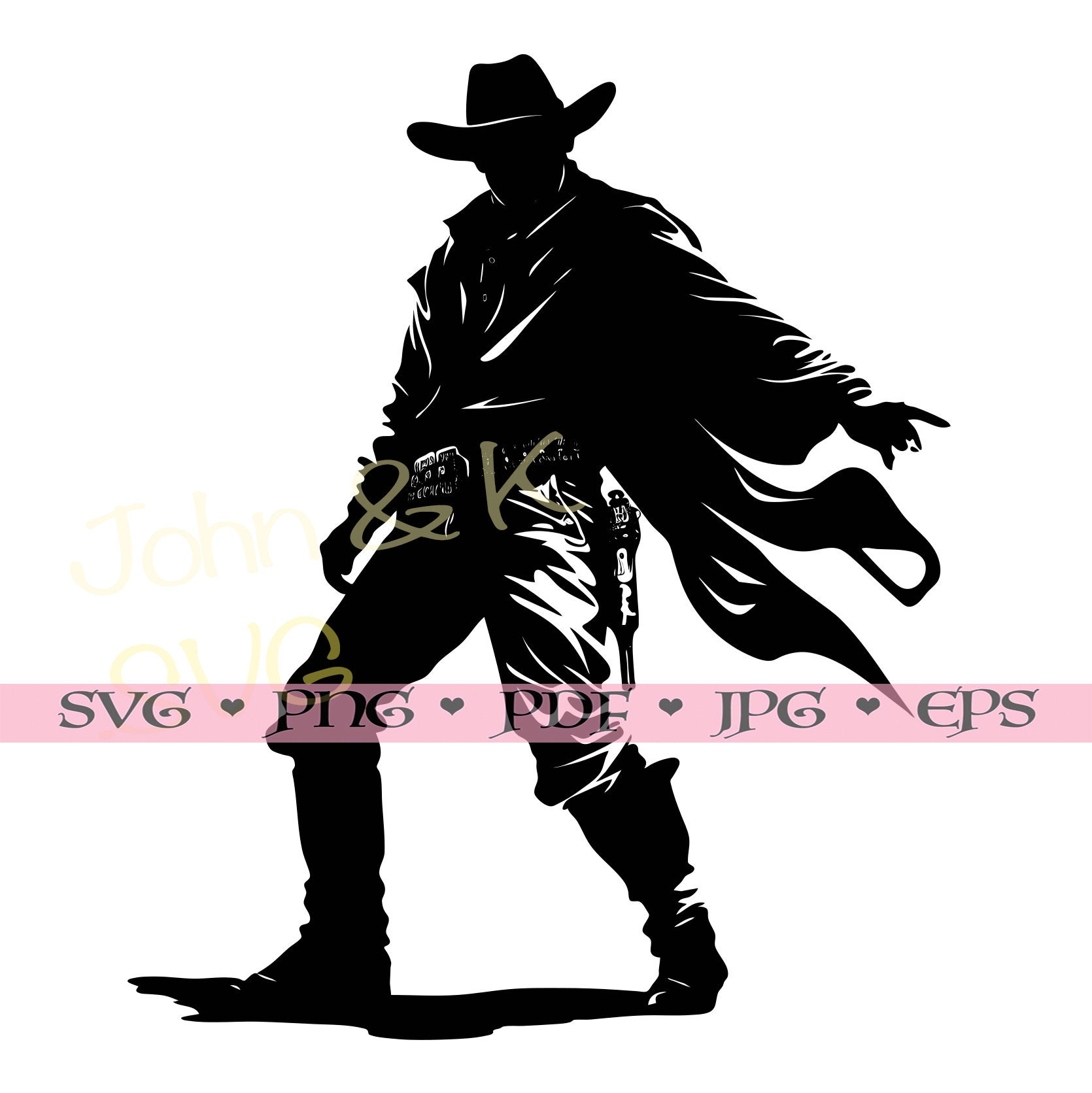 Cowboy Svg, Cowboy Cape Svg, Cowboy Cutfile, Cowboy Clipart Cricut ...