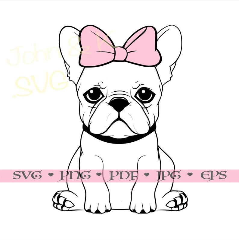 French Bulldog Svg, Cute Bulldog Svg, Dog Lover Clipart, French Bulldog ...