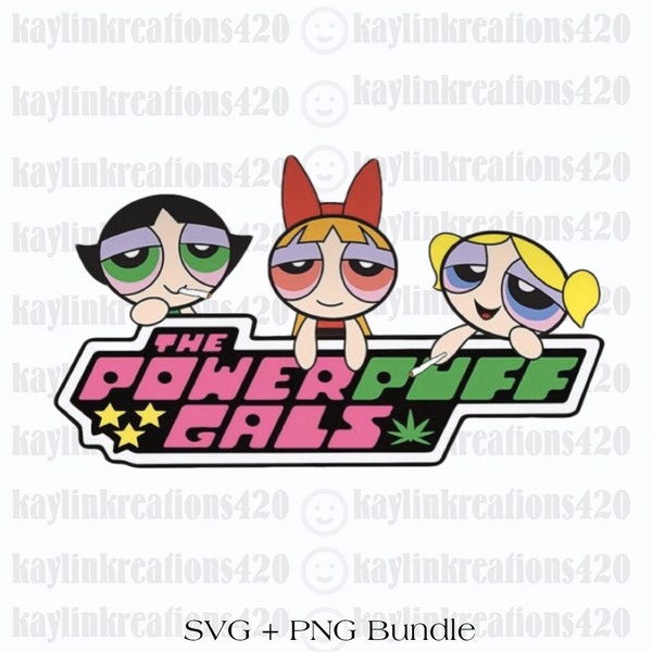 Powerpuff Weed Svg - Etsy