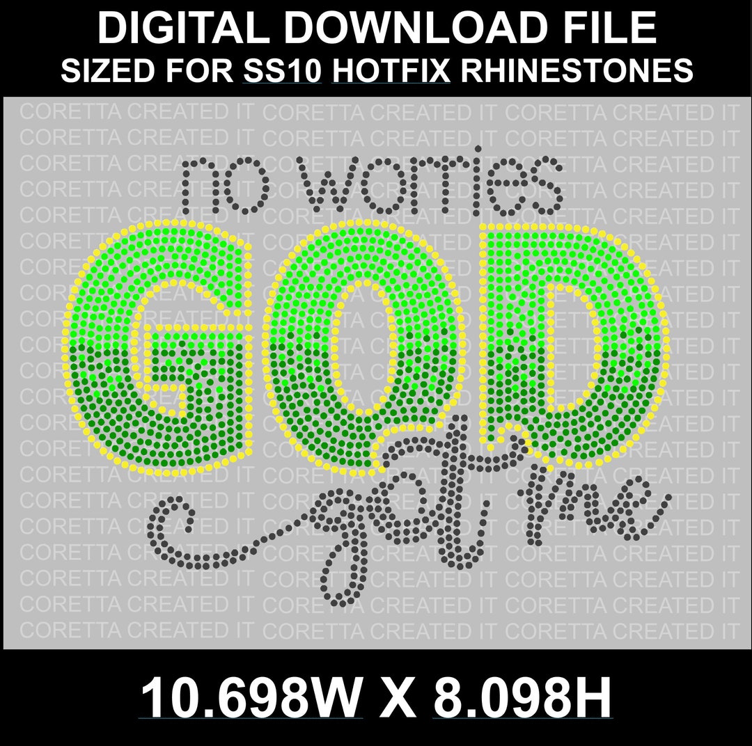 God Got Me | Rhinestone Template Ss10 (SVG) - Etsy