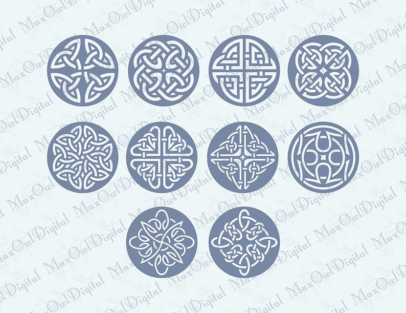 73 Celtic Knot Coasters Svg, Irish Decor Dxf Celtic Coasters Dxf Bundle ...