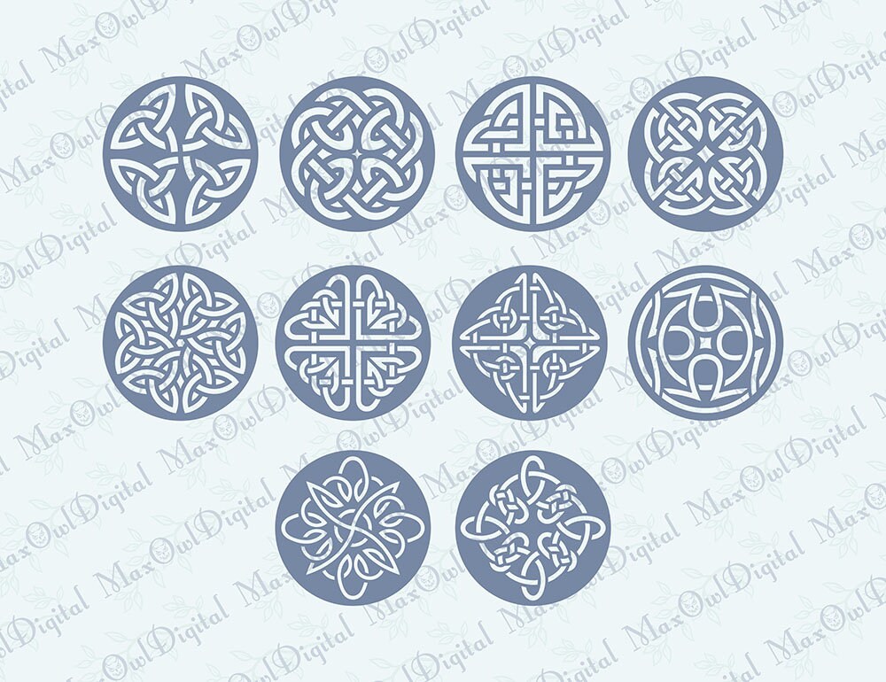 73 Celtic Knot Coasters Svg, Irish Decor Dxf Celtic Coasters Dxf Bundle ...