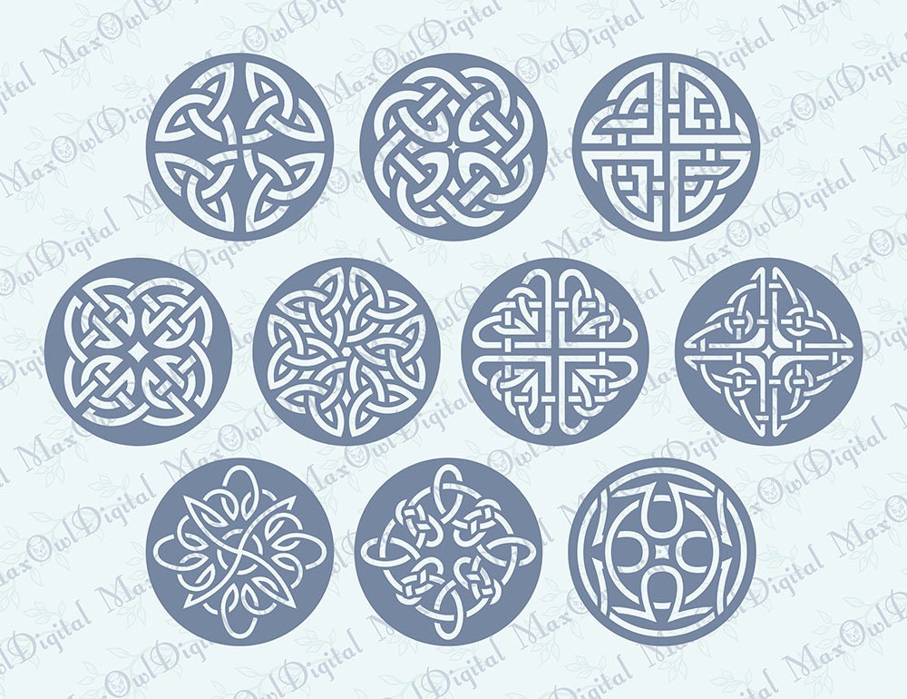 Celtic Knot Coasters Svg Irish Decor Dxf Celtic Coasters Laser Cut ...