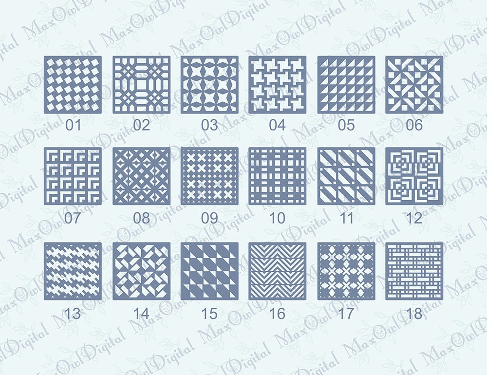 Square Coasters Svg Geometric Wall Decor Dxf Wooden Coasters Laser Cut ...