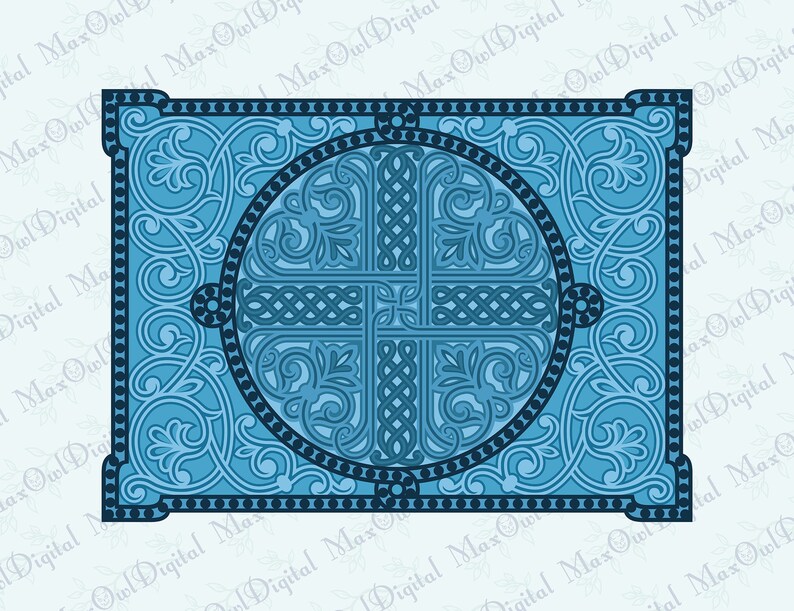 Layered Celtic Knot 3d Mandala Svg Rectangular Celtic Knot Svg St ...