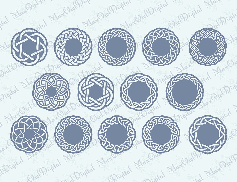 14 Celtic Knot Coasters Svg Irish Home Decor Wooden Coasters Laser Cut ...