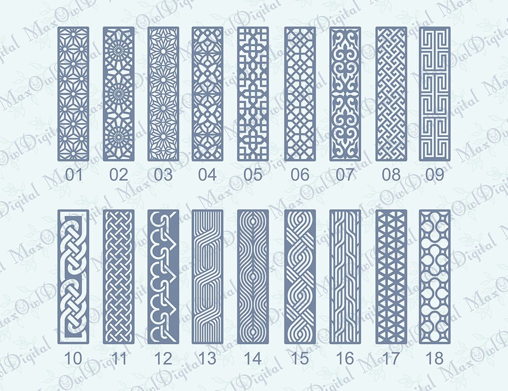 Bookmarks Svg Bookmarks Template Svg Decorative Panel Dxf Bookmarks ...