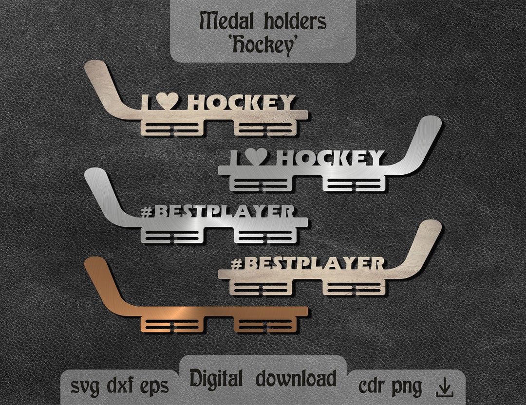 Hockey Stick Dxf Medal Holder Dxf Hockey Stick Svg Medal Hanger for ...