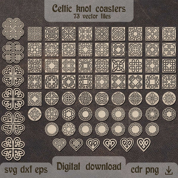 Celtic Knot Coasters - Etsy