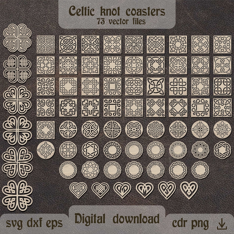 Celtic Knot Coasters - Etsy