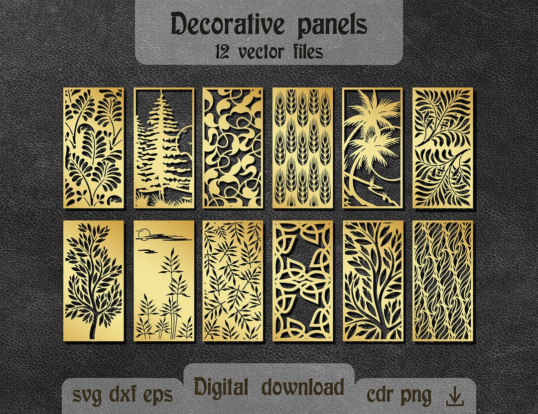 12 Natural Decorative Panel Dxf Natural Decorative Partition Screen ...