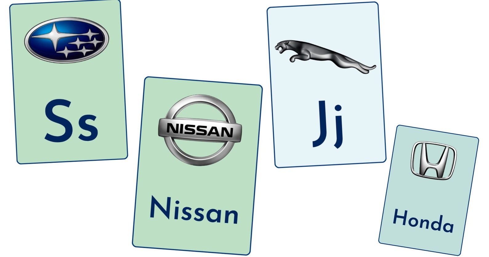 Car Logo Flashcards- Car Logos- Car Brands- Flash Cards-26 Flashcards ...