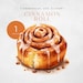 Cinnamon Roll Clipart, Cinnamon Bun PNG, Sweet Pastry Breakfast ...