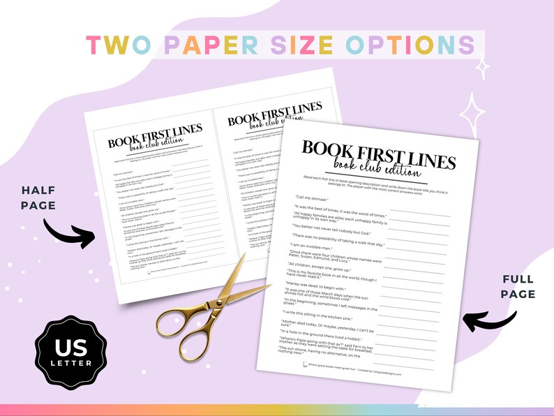 Book Club Icebreaker, Printable Book Club Trivia, Book Club Discussion ...