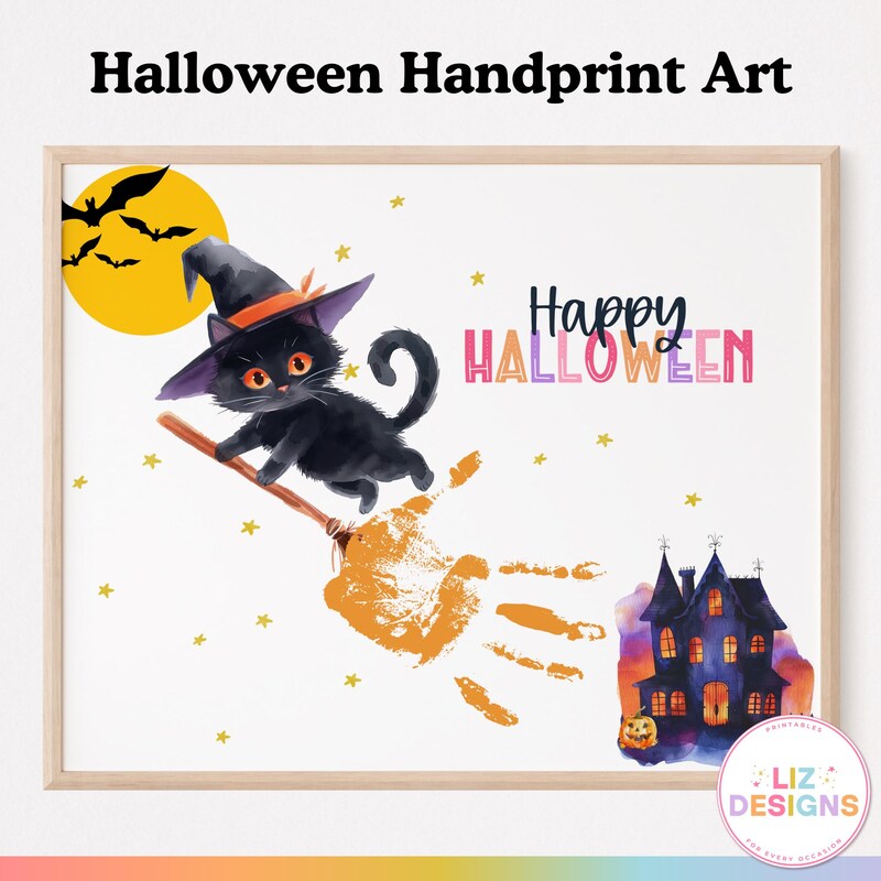 Halloween Handprints - Etsy