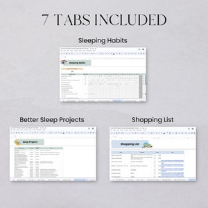 Google Sheets Sleep Tracker, Sleep Journal, Mood & Emotions Tracker ...