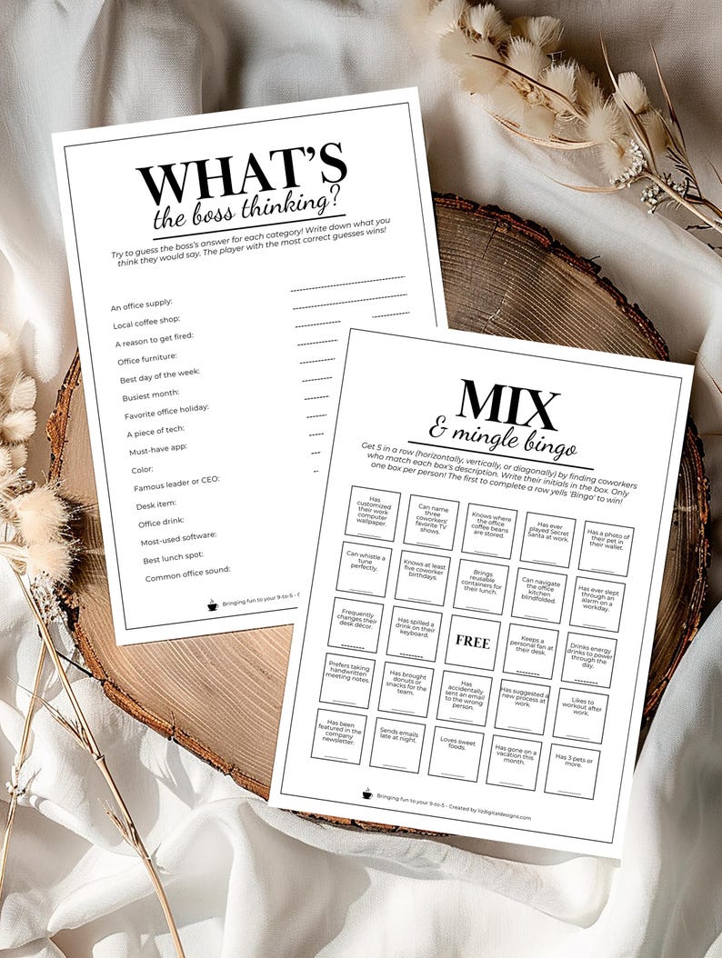Staff Meeting Games, Office Party Game Bundle, Get to Know Me Staff ...