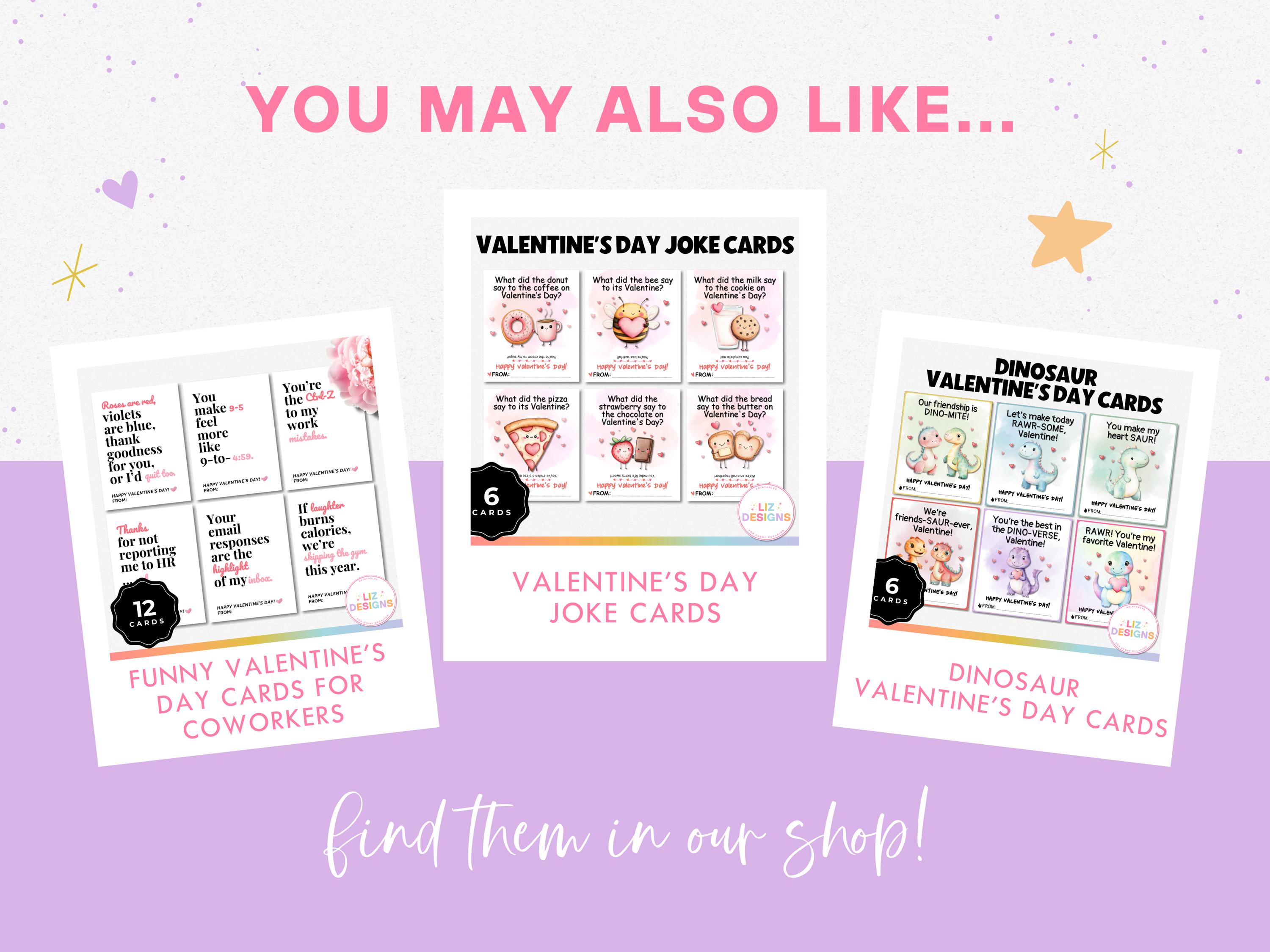 Printable Valentine's Day Joke Cards, Funny Kids Jokes, School ...