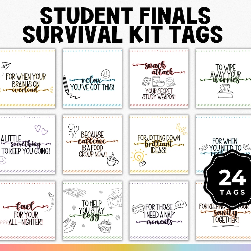 Final Exam Care Package Prep - Etsy