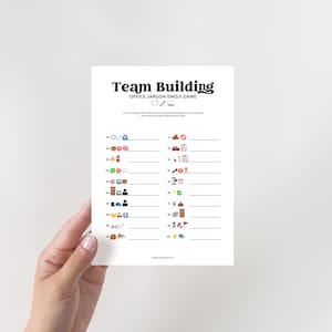 Office Team Building Emoji Game, Workplace Coworker Games, Staff ...