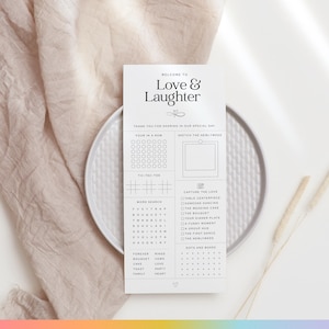 Printable Cocktail Hour Games, Wedding Reception Game, Wedding Activity ...