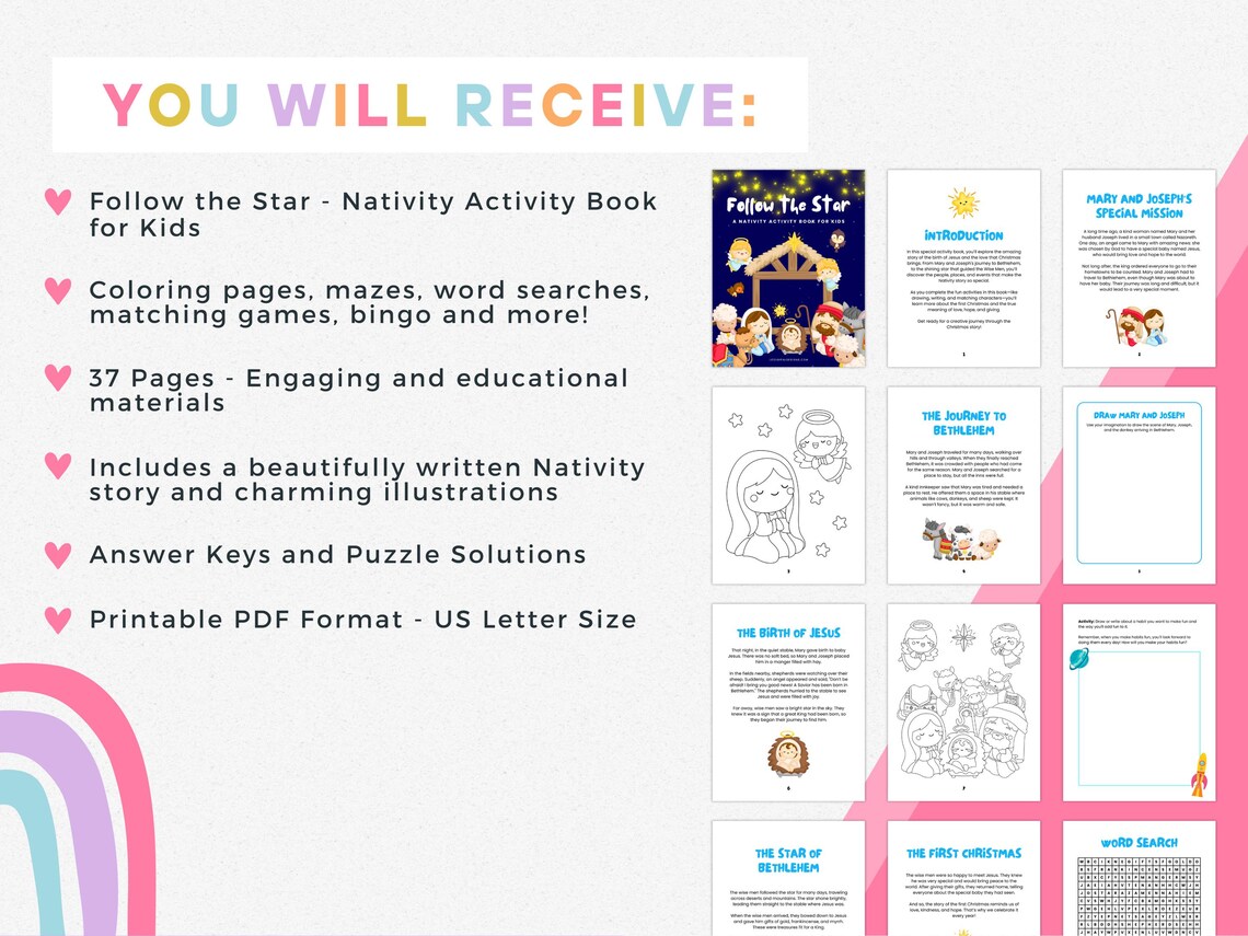 Nativity Activity Pages, Christian Kids Activities, Christmas Bible ...