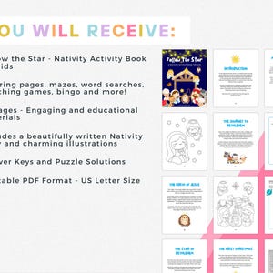 Nativity Activity Pages, Christian Kids Activities, Christmas Bible ...
