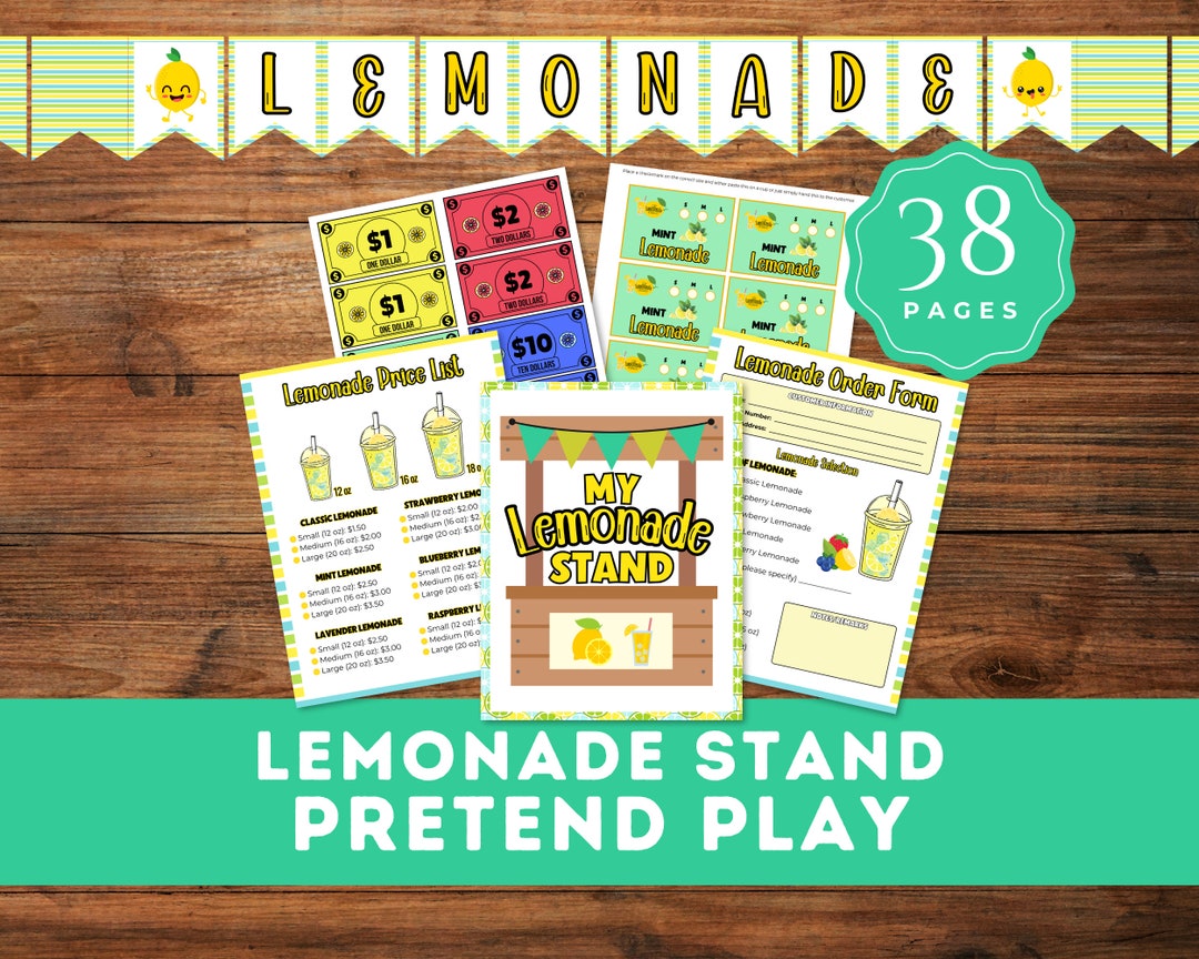 Lemonade Stand Dramatic Play, Kids Summer Activities, Imaginative ...