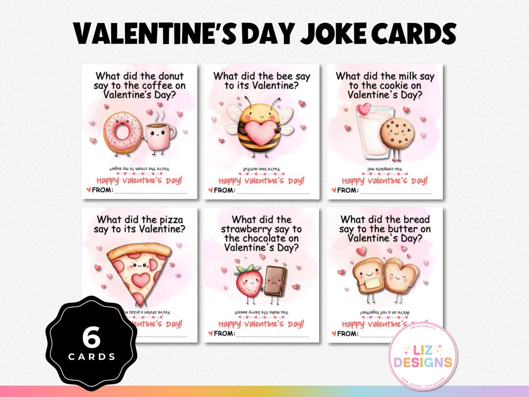 Printable Valentine's Day Joke Cards, Funny Kids Jokes, School ...