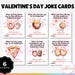 Printable Valentine's Day Joke Cards, Funny Kids Jokes, School ...
