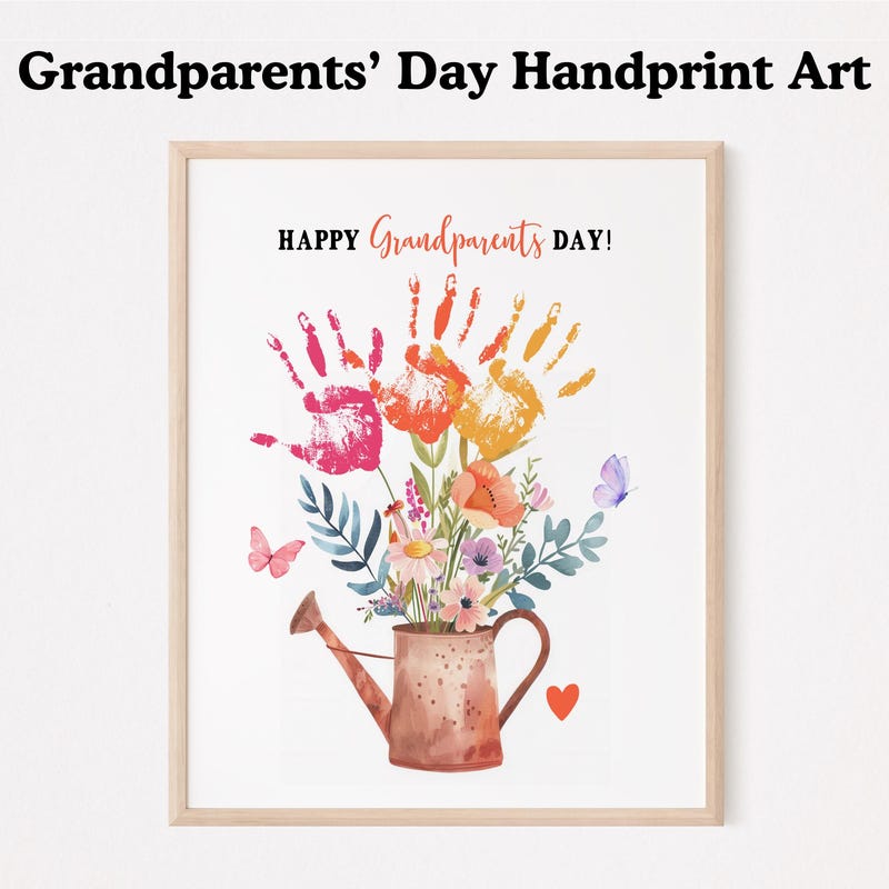 Grandparents Day Handprint - Etsy