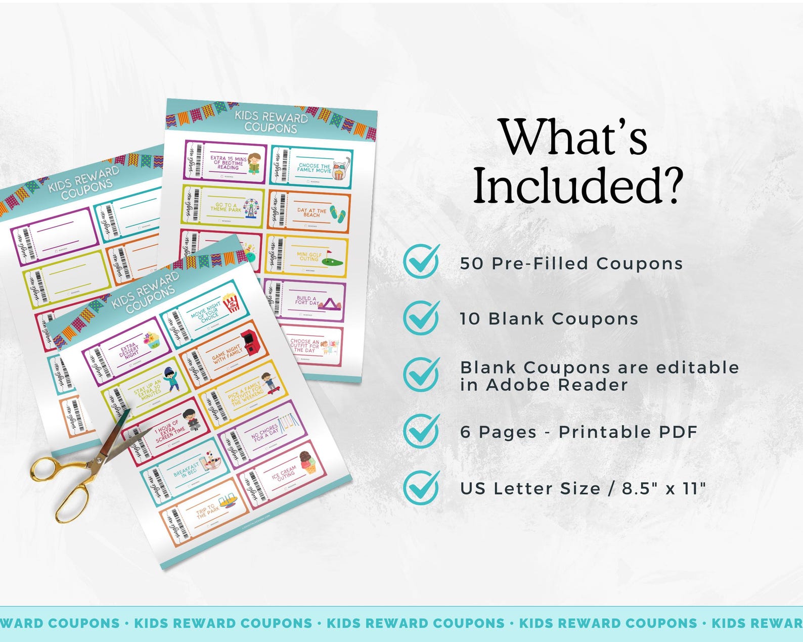 Kids Reward Coupon Book, Reward System for Kids, Kids Activities ...