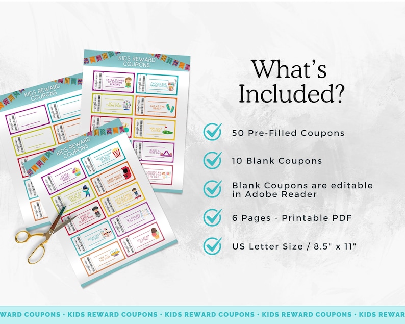 Kids Reward Coupon Book, Reward System for Kids, Kids Activities ...