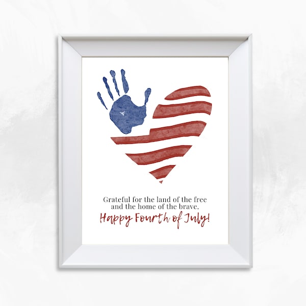 Handprint Keepsake - Etsy
