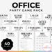 Staff Meeting Games, Office Party Game Bundle, Get to Know Me Staff ...