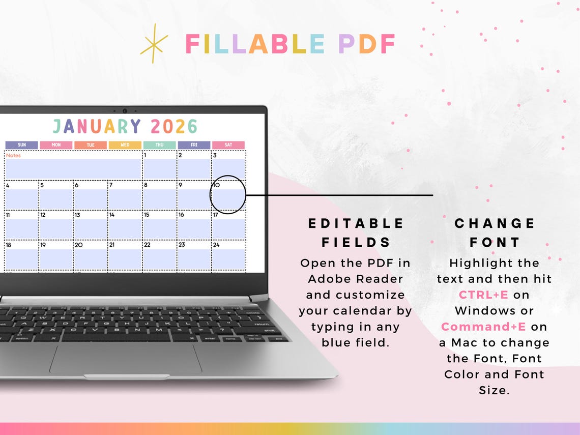 2025-2026 School Year Calendar, Printable Editable Monthly Academic ...
