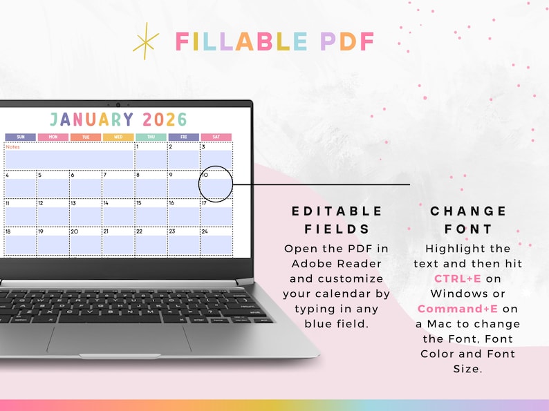 2025-2026 School Year Calendar, Printable Editable Monthly Academic ...