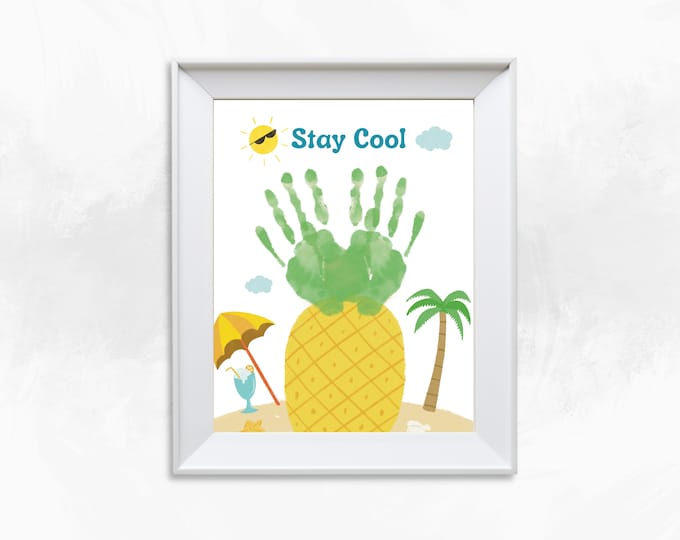 Summer Handprint Art, Preschool Activity for Babies, Toddlers, Kids ...