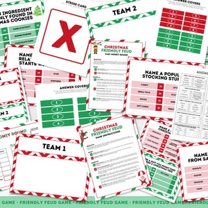 Christmas Friendly Feud Game, Christmas Day Family Game Night, Office ...
