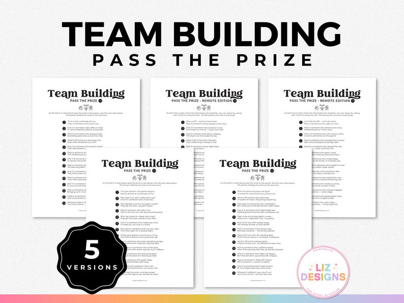Team Building Games, Pass the Prize, Office Gift Exchange, Team Bonding ...