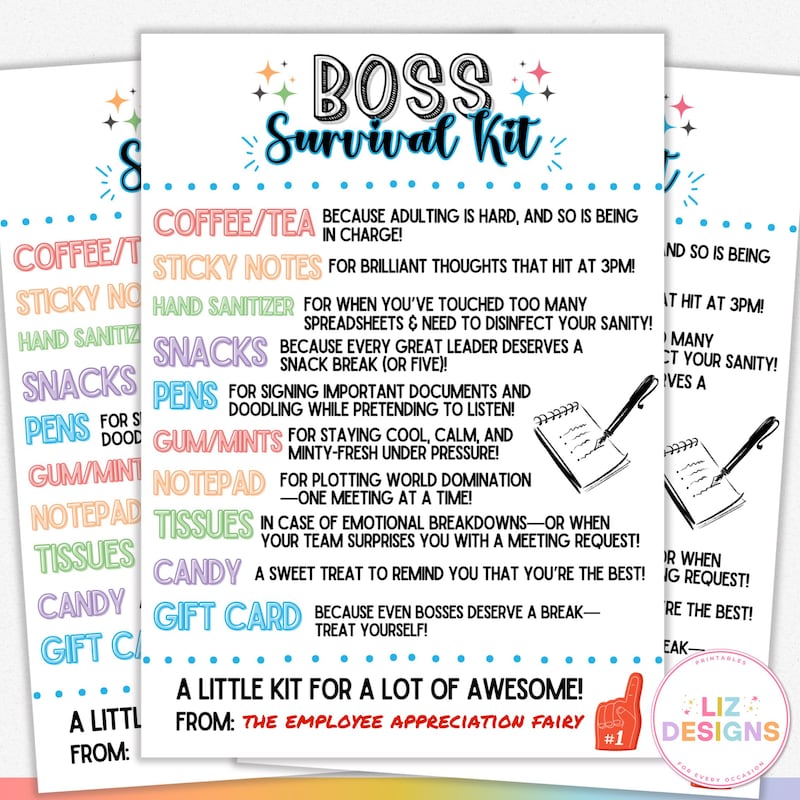 Boss Survival Kit - Etsy