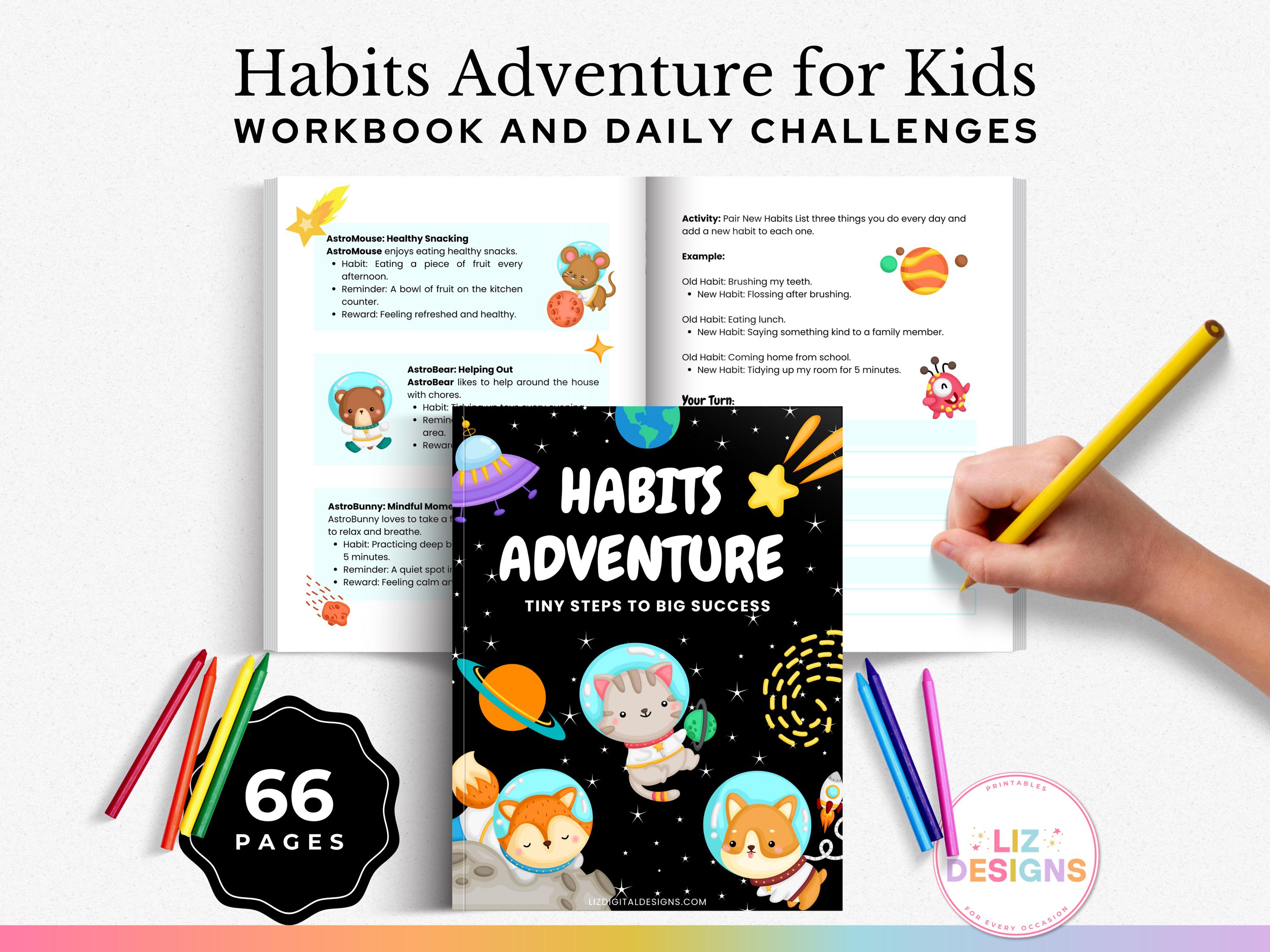 Healthy Habits Kids Activity Book, Printable Activity for Homeschool ...
