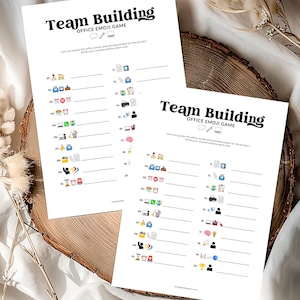Office Team Building Emoji Game, Workplace Coworker Games, Staff ...
