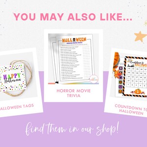 Halloween Name the Phobia Trivia Matching Game, Printable Halloween ...