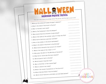 Halloween Movie Trivia Game - Etsy