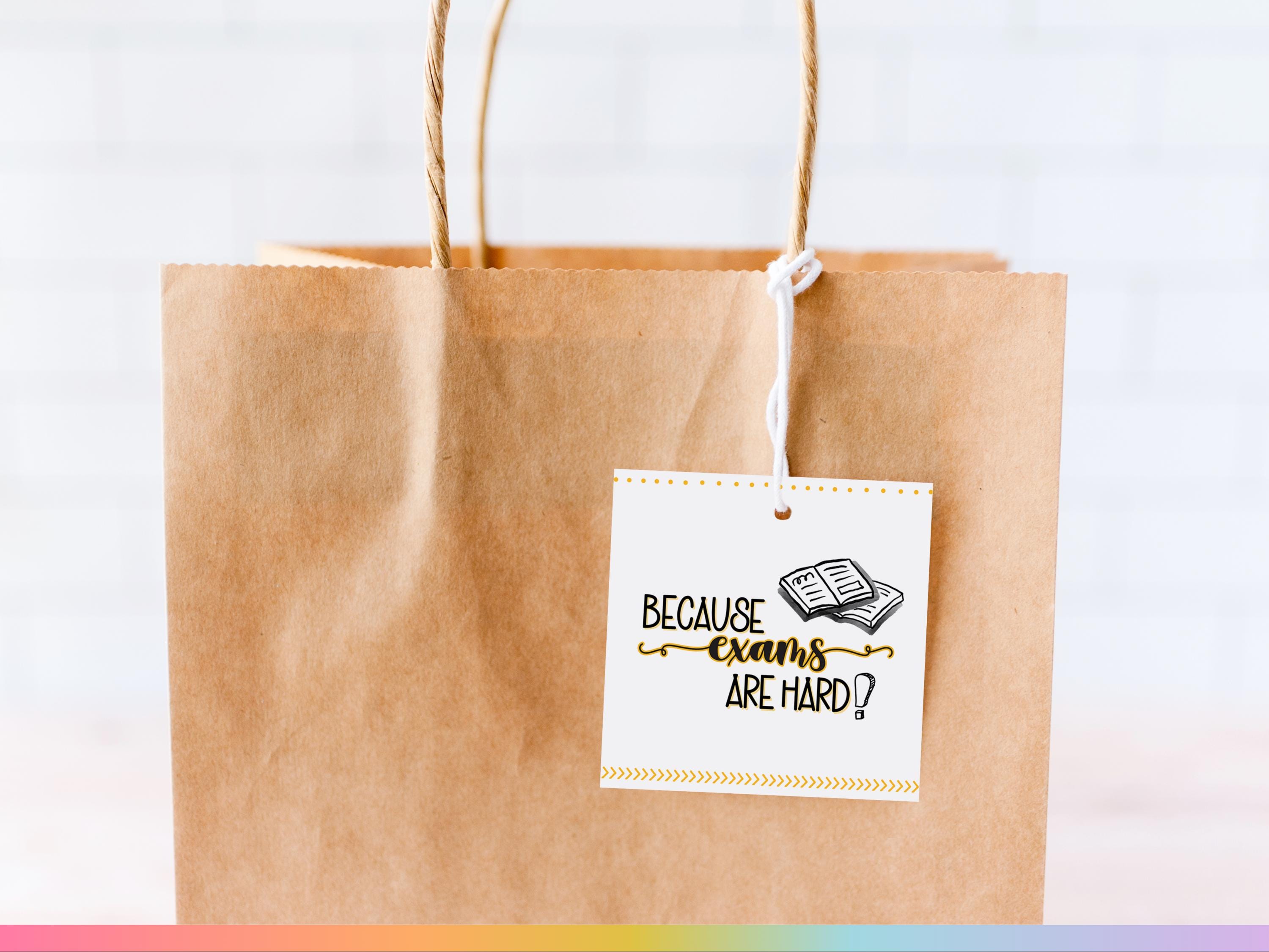 Student Finals Care Package, Printable Gift Tag for College Students ...