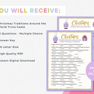 Christmas Traditions Around the World Trivia, Educational Trivia ...