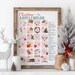 Christmas Advent Calendar With Fun Activities, Pink Printable Kids ...