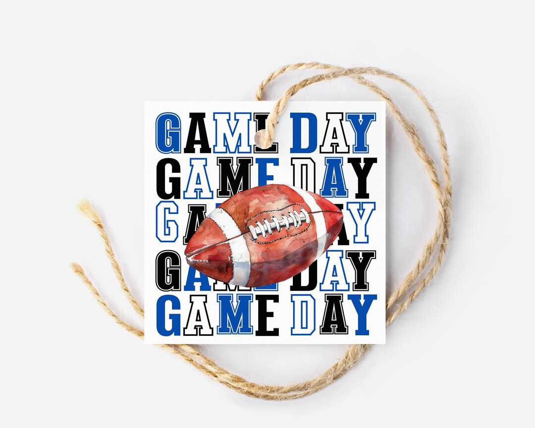 Printable Football Game Day Treat Tags, Game Day Snack Tags, Sport ...